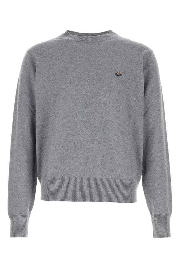 VIVIENNE WESTWOOD Grey Cotton Blend Alex Sweater - Gray