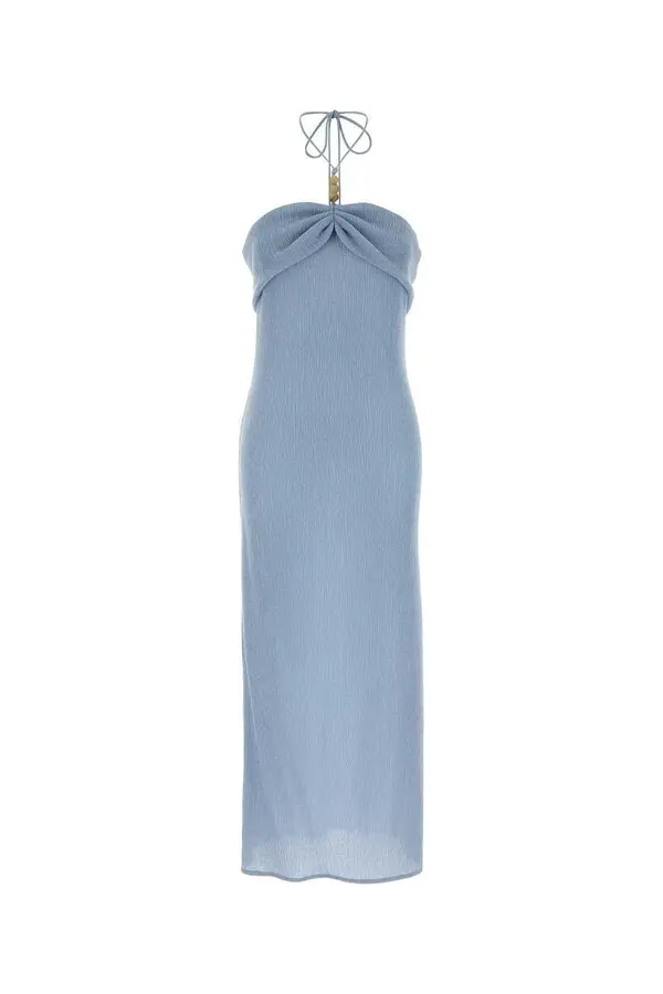 Magda Butrym Light Stretch Lyocell Blend Dress - Blue