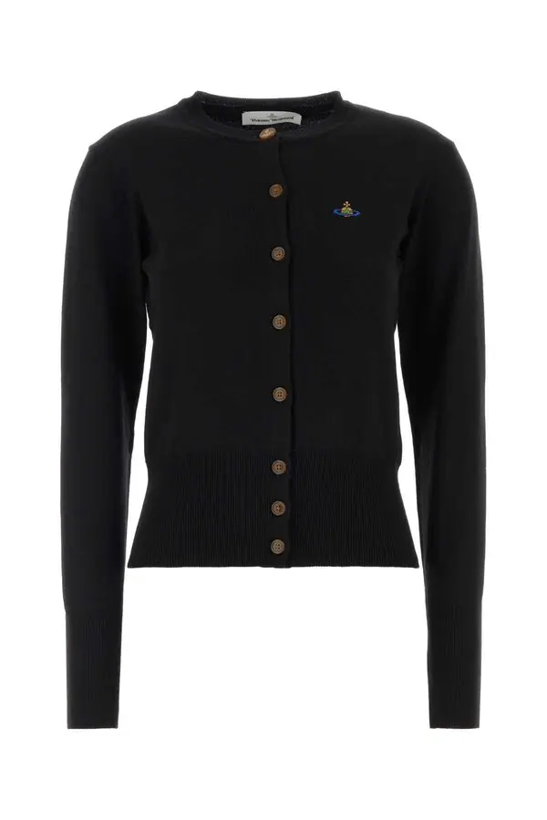 VIVIENNE WESTWOOD Cotton Blend Bea Cardigan - Black