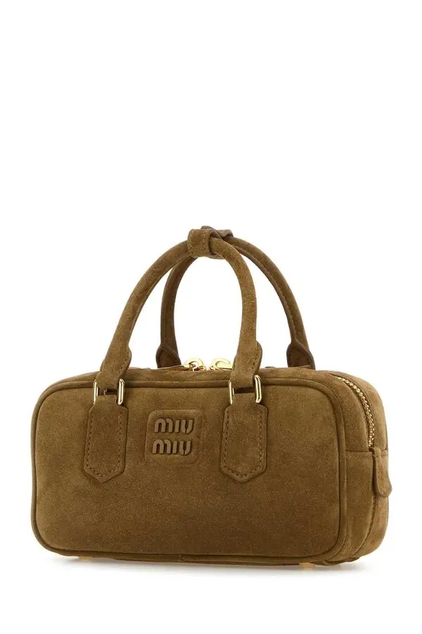 Miu Miu Biscuit Suede Arcadie Handbag