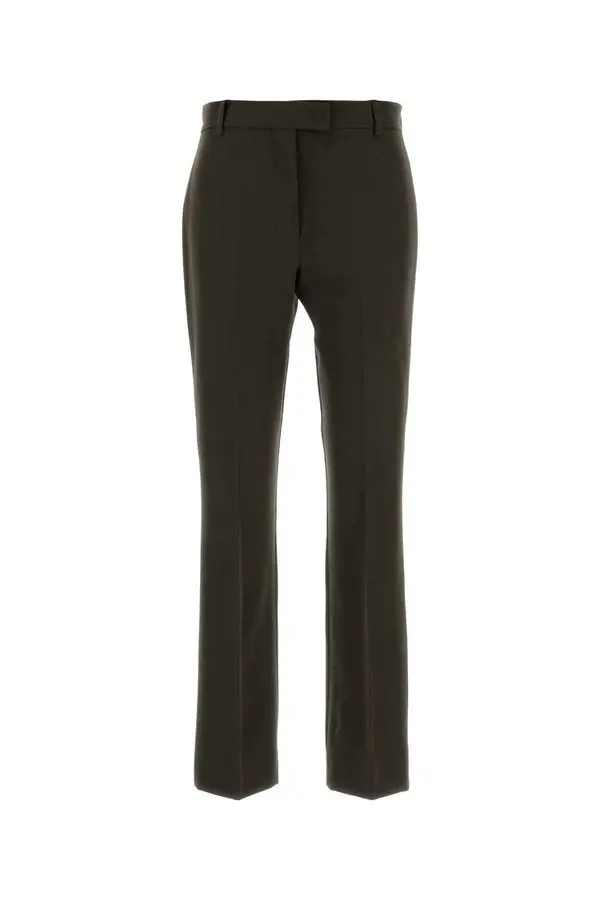 Max Mara S Mud Stretch Cotton Blend Fatina Pant - Brown