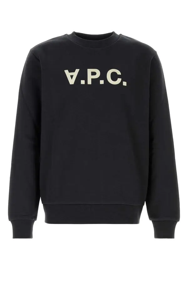 A.p.c. Stretch Cotton Sweatshirt - Black