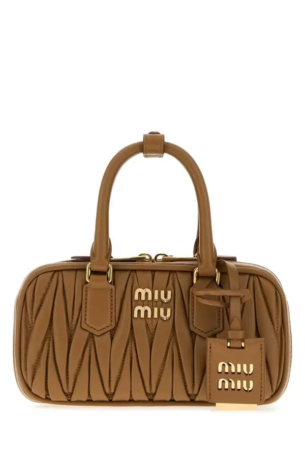 Miu Miu Leather Backpack - Brown