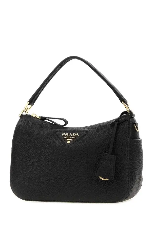 Prada Leather Small Handbag - Black