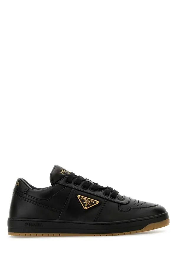 Prada Nappa Leather Downtown Sneakers - Black