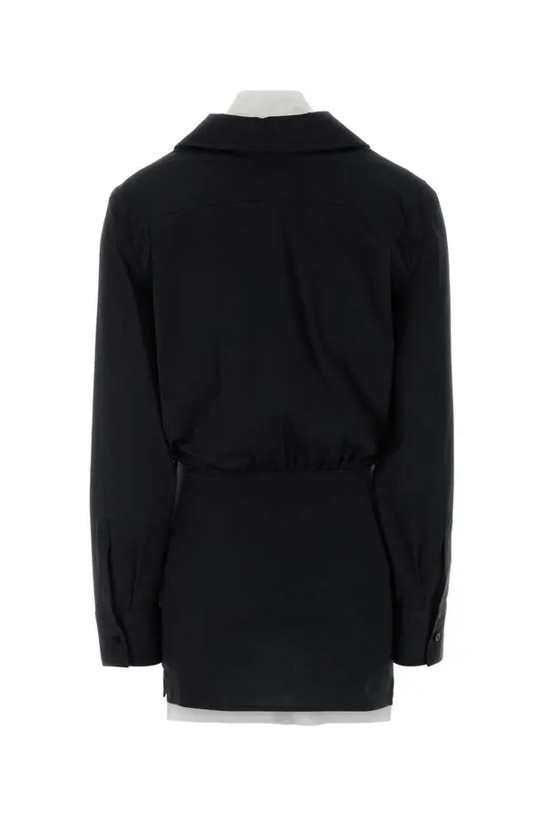 Attico Stretch Poplin Mini Dress