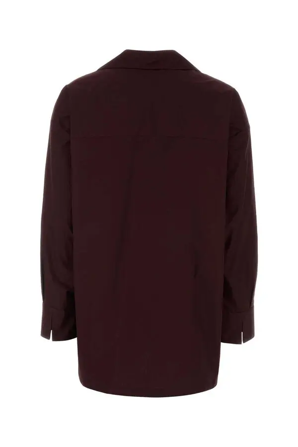 Max Mara Cristel Poplin Blouse - Purple