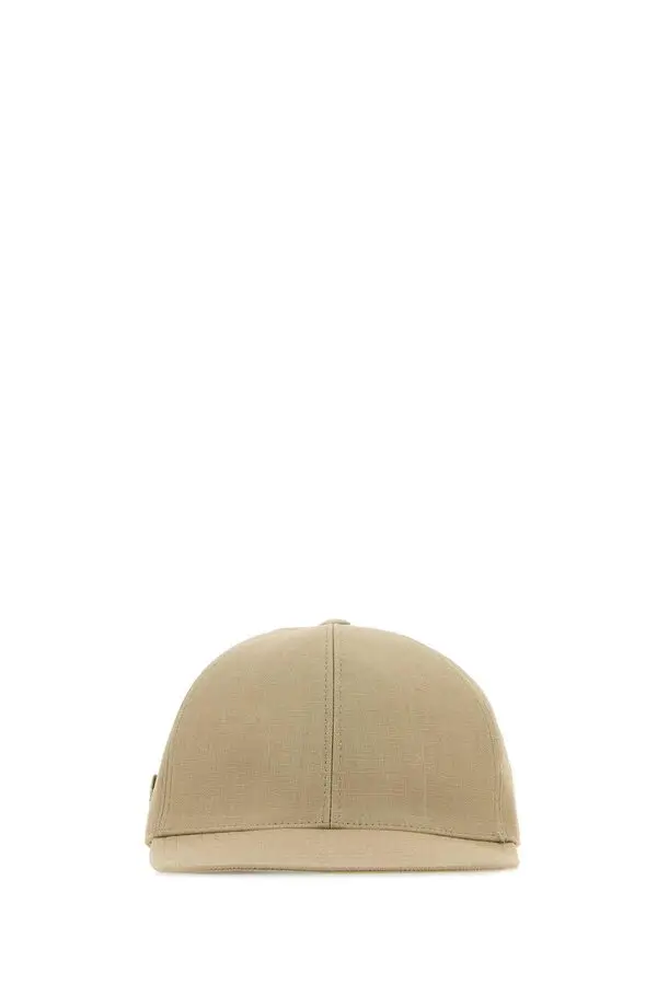 Prada Linen Baseball Cap - Brown