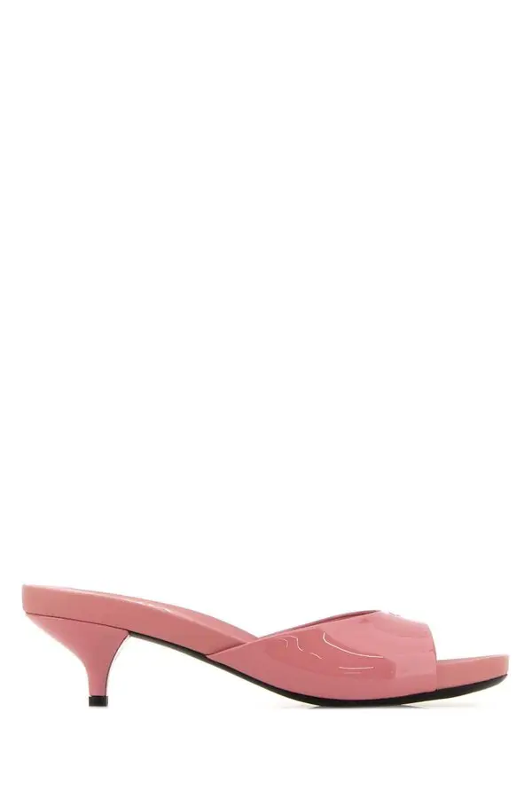 Prada Leather Mules - Pink