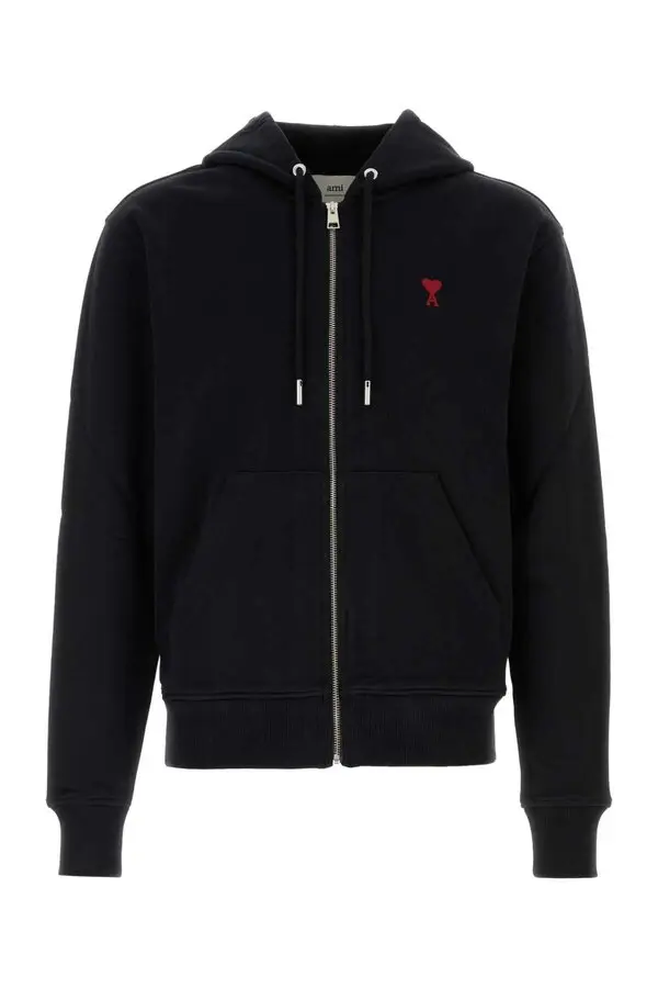AMI Paris Cotton Sweatshirt - Black