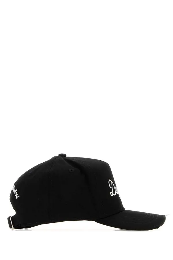 Dsquared2 Cotton Baseball Cap - Black