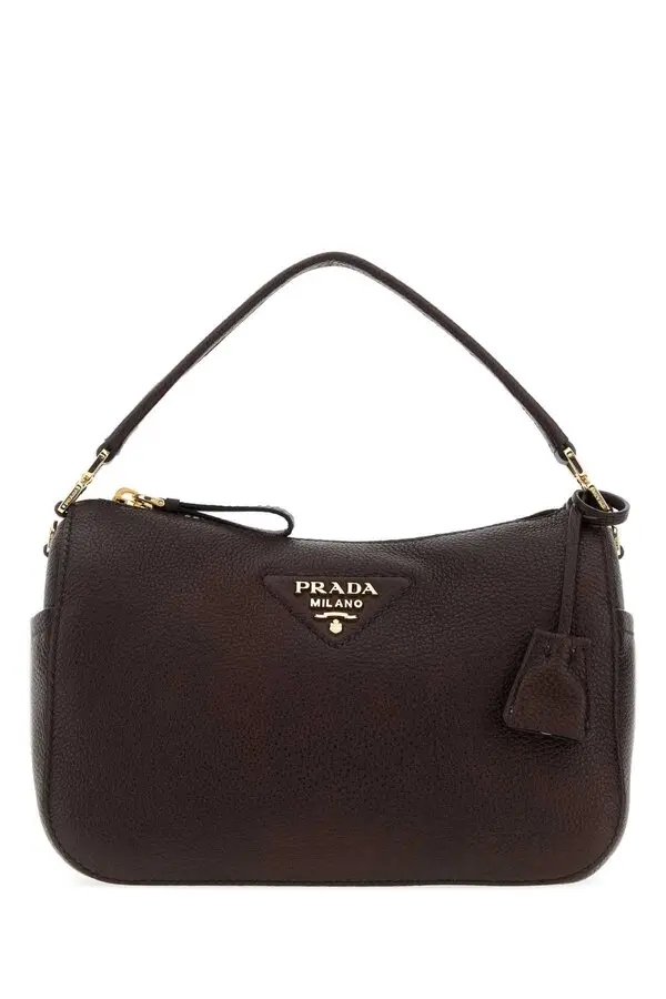 Prada Dark Leather Small Handbag