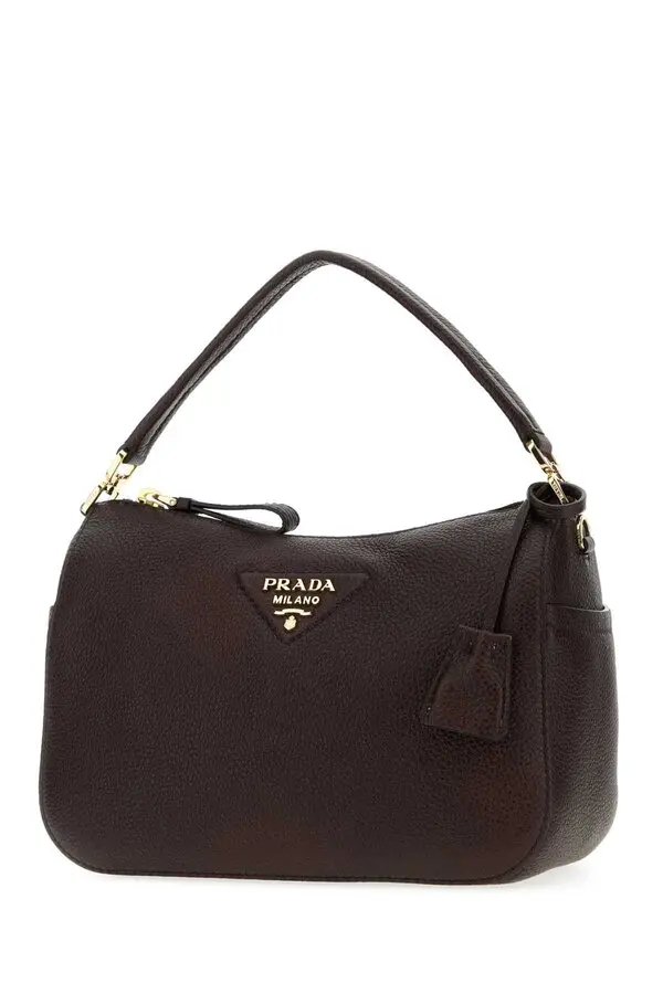 Prada Dark Leather Small Handbag