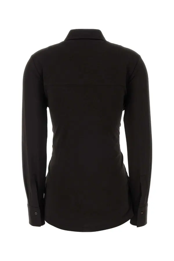 FERRAGAMO Stretch Viscose Shirt - Brown