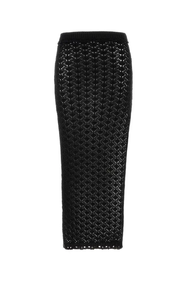 Blumarine Crochet Skirt - Black