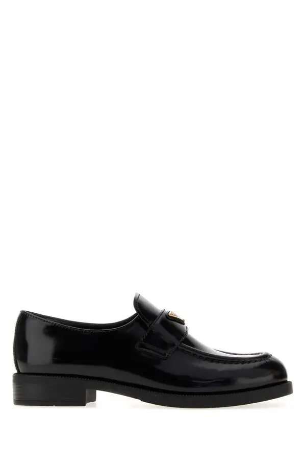 Prada Leather Loafers - Black