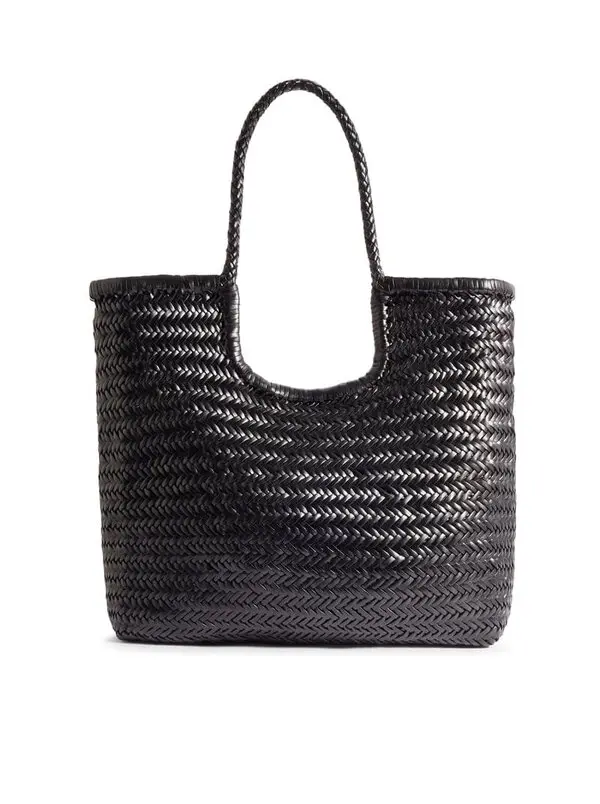 Dragon Diffusion Ns Diagonal Leather Tote Bag
