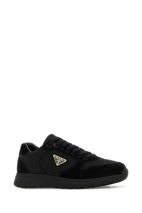 Prada Re-nylon And Suede Prax Sneakers
