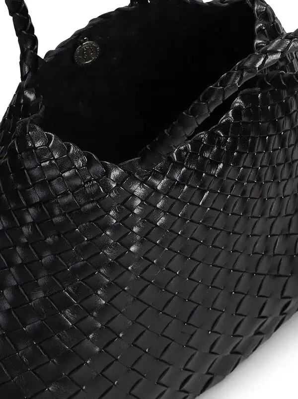 Dragon Diffusion Santa Croce Big Bag In Woven Leather
