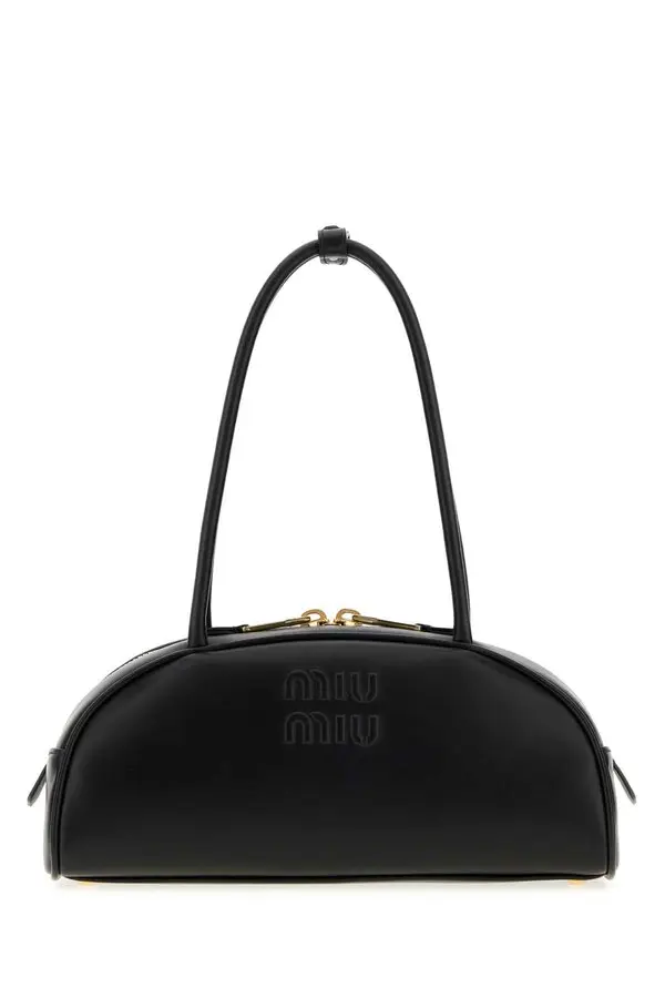 Miu Miu Leather Beau Shoulder Bag - Black