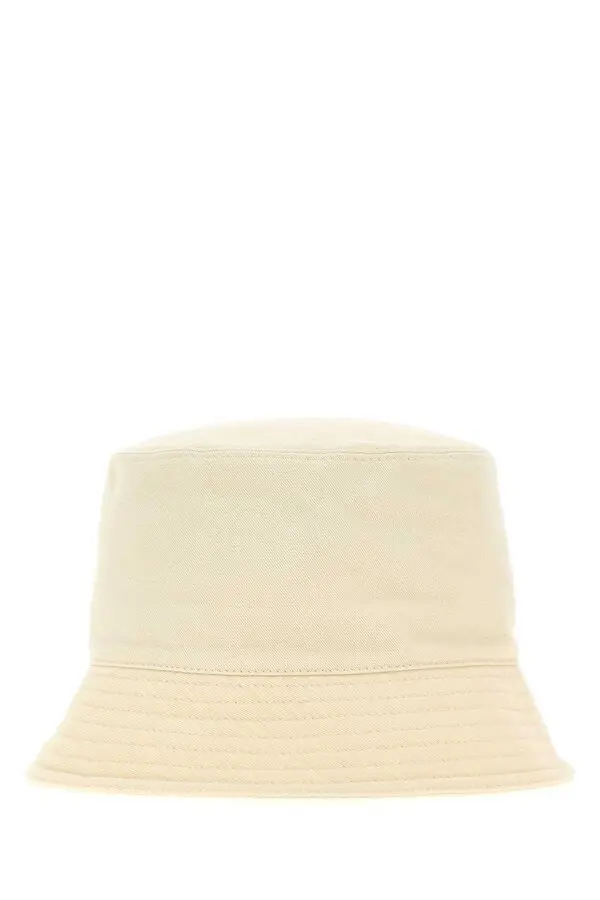 Prada Cream Gabardine Bucket Hat