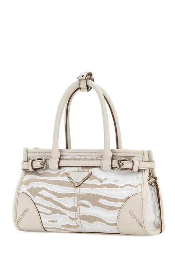 Prada Printed Canvas Small Bonnie Handbag