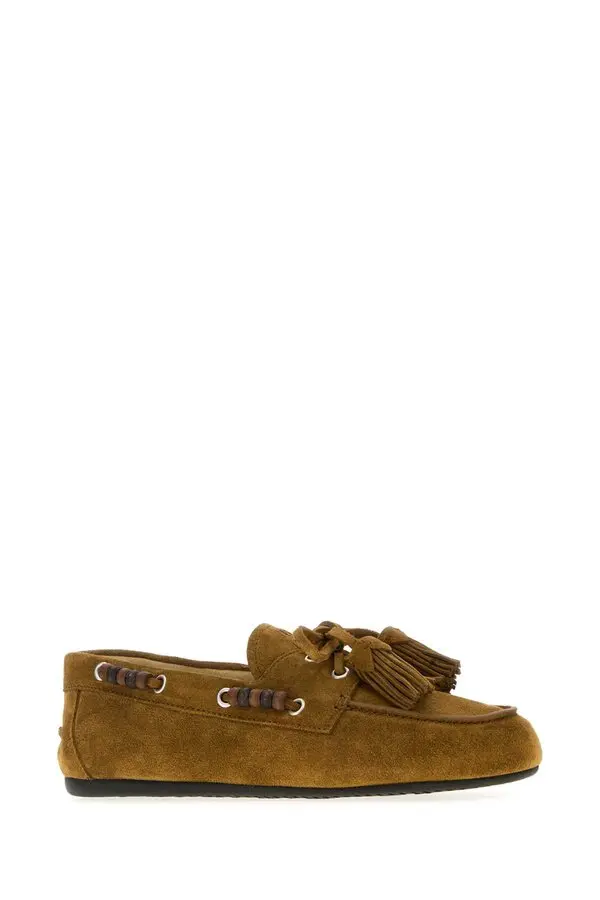 Miu Miu Suede Loafers - Green