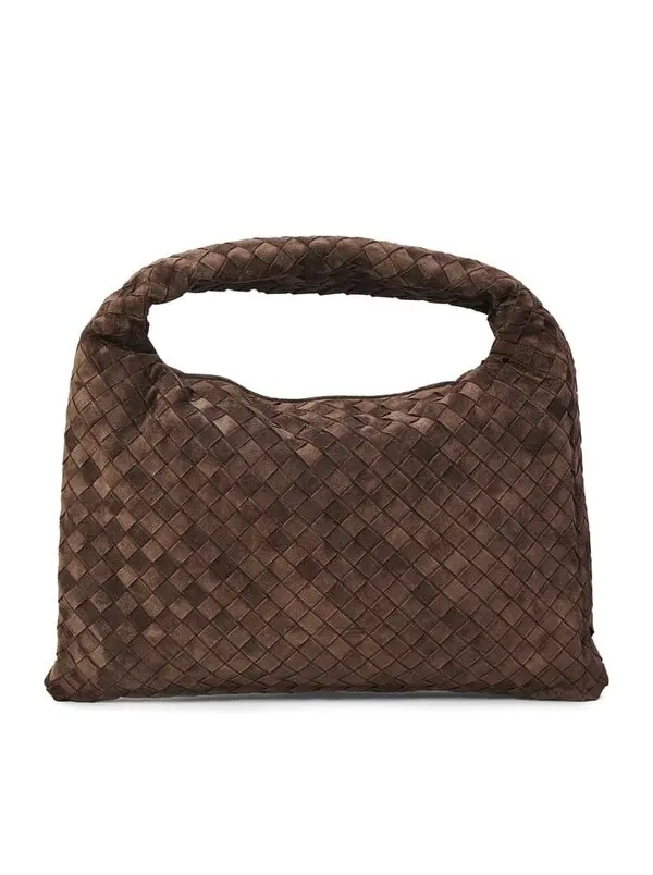 Bottega Veneta Bosa Hop Small Leather Bag - Brown