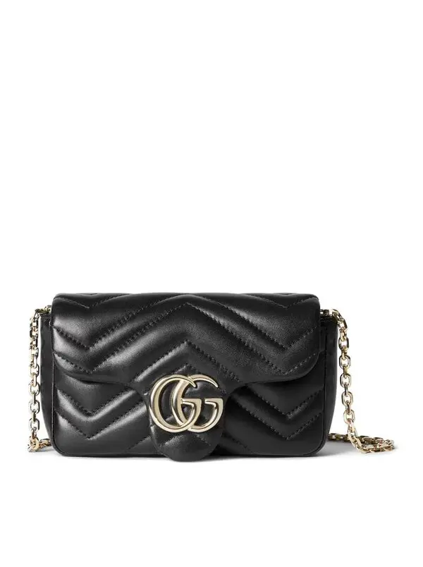 Gucci Gg Marmont Mini Shoulder Bag - Black