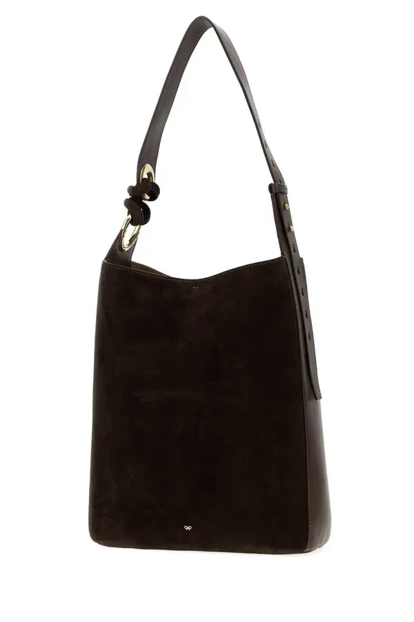 ANYA HINDMARCH Suede Ringo Bucket Bag - Brown