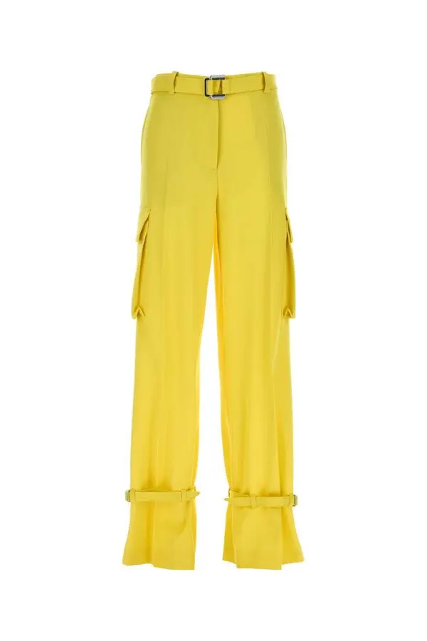 Attico Wool Cargo Pant - Yellow