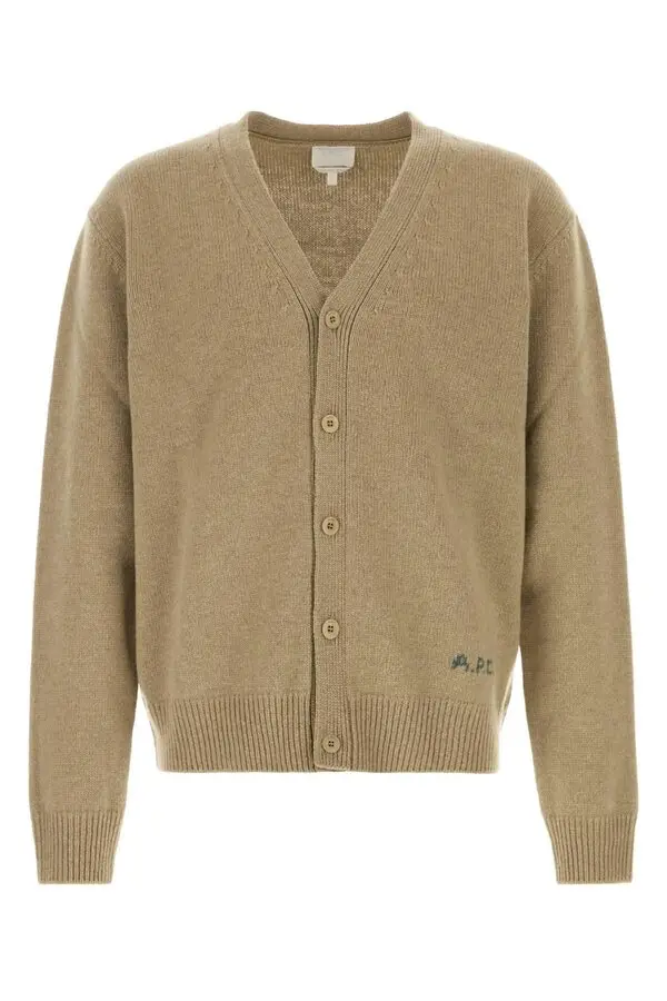 A.p.c. Beige Wool Kevin Cardigan