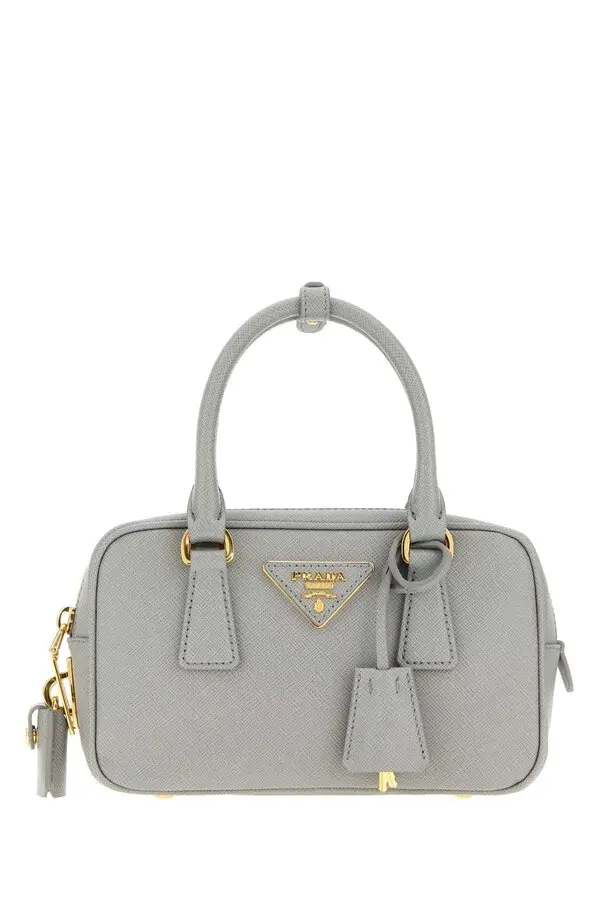 Prada Powder Leather Handbag - Blue
