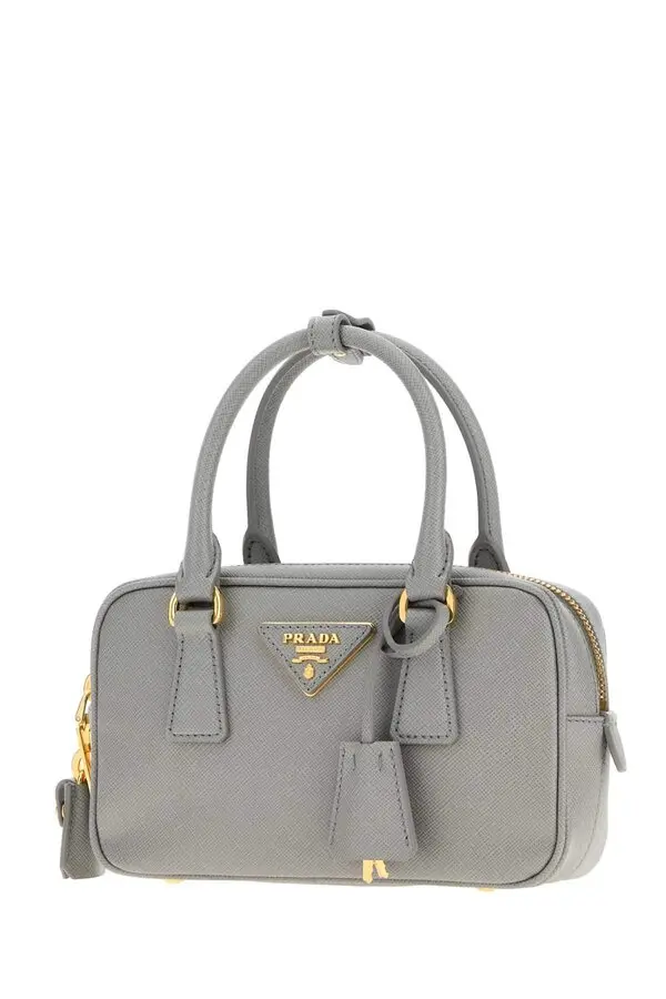 Prada Powder Leather Handbag - Blue