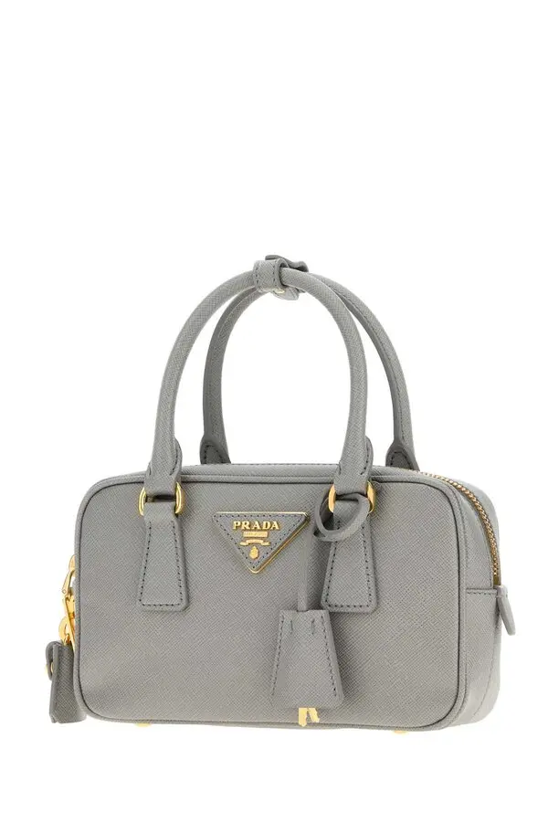 Prada Powder Leather Handbag - Blue
