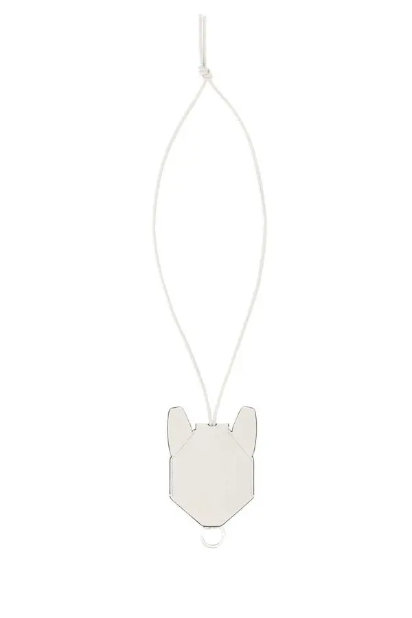 Loewe Printed Leather Futurist Cat Keyring