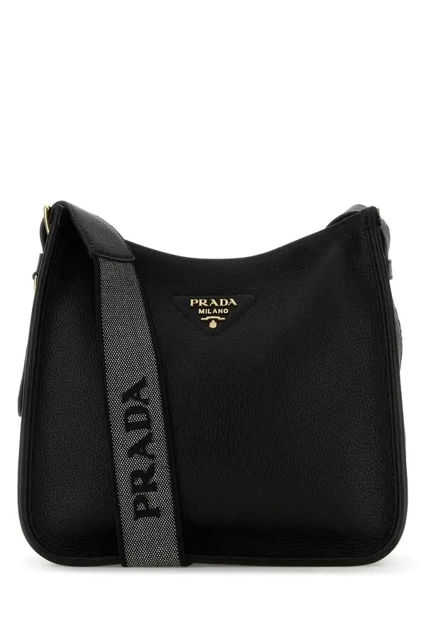 Prada Leather Shoulder Bag - Black