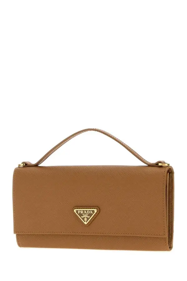 Prada Camel Leather Wallet - Brown