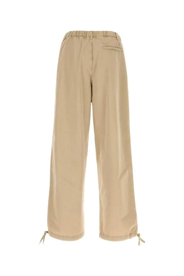 FERRAGAMO Beige Cotton Blend Pant