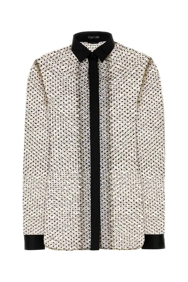 TOM FORD Printed Lace Shirt - Multicolor