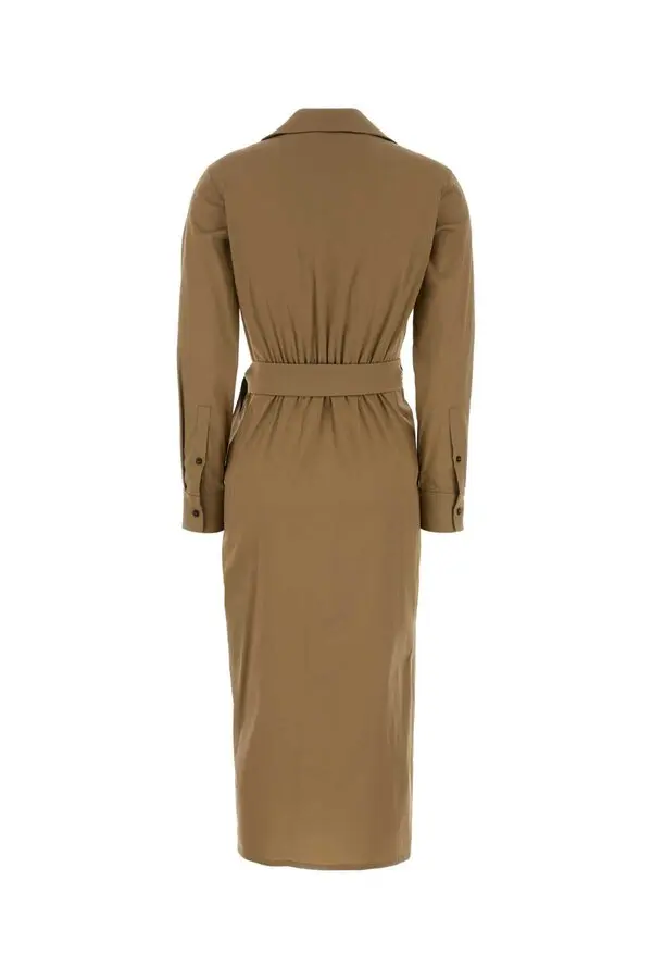 Max Mara Biscuit Stretch Poplin Beta Dress
