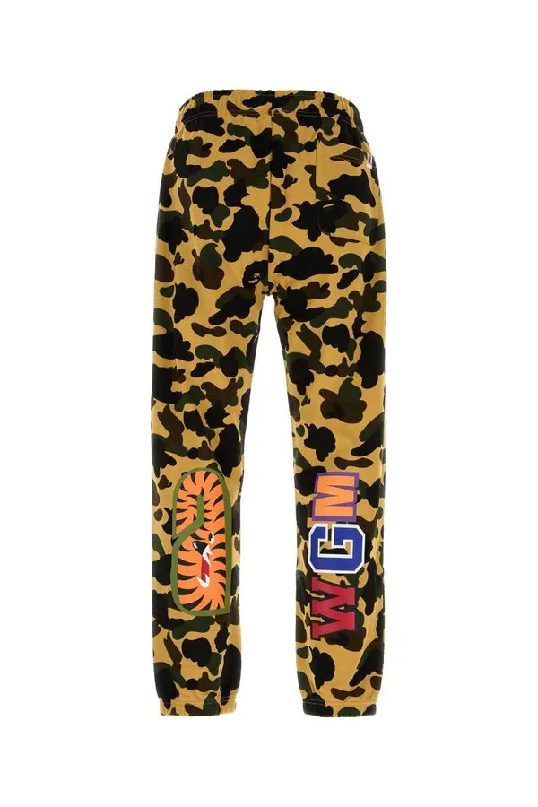 A BATHING APE Printed Cotton Joggers