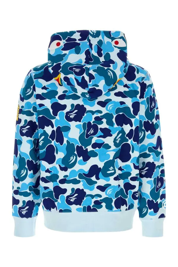 A BATHING APE Printed Cotton Abc Camo 2nd Shark Sweatshirt