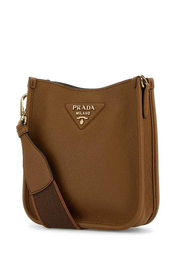 Prada Caramel Leather Crossbody Bag