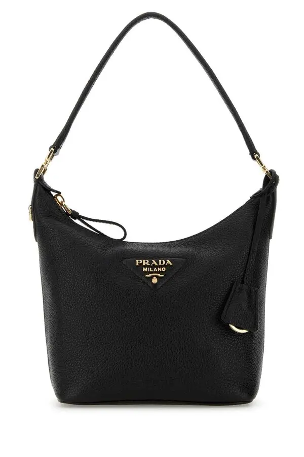 Prada Leather Shoulder Bag - Black