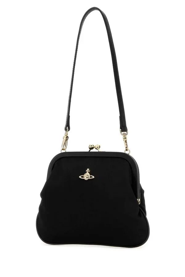 VIVIENNE WESTWOOD Fabric Shoulder Bag - Black