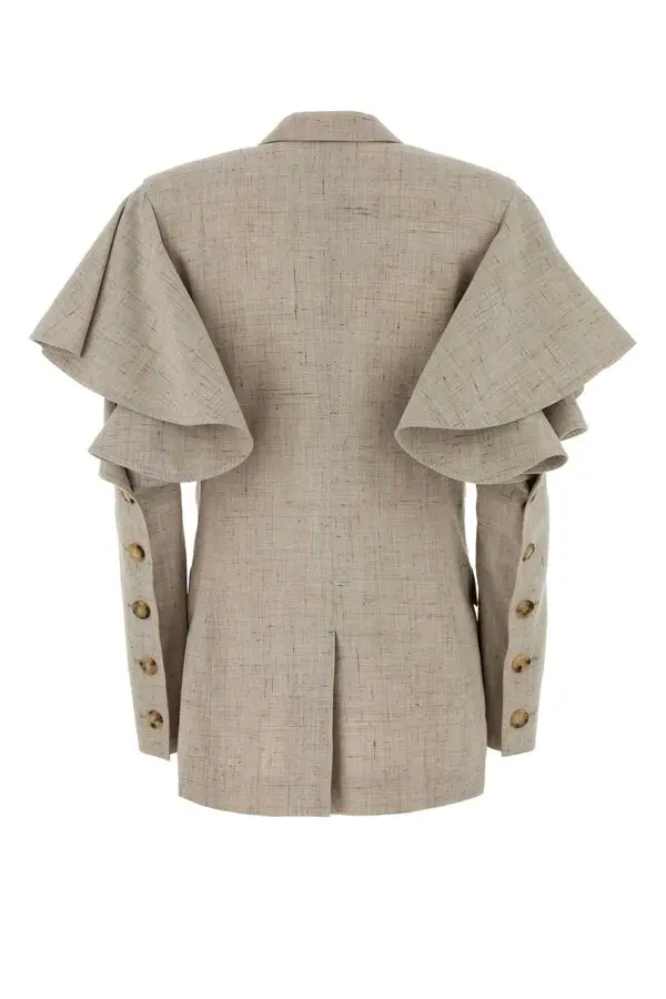 Moschino Melange Sand Jersey Blazer