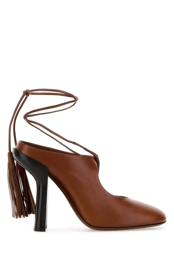 Dries Van Noten Caramel Leather Pumps