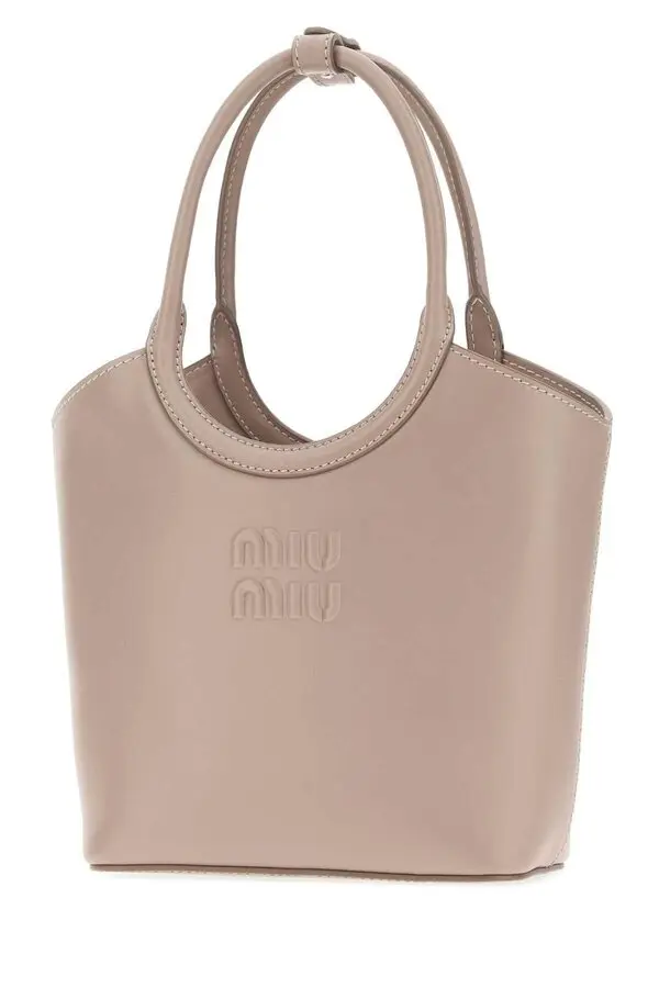 Miu Miu Dove Grey Leather Ivy Handbag