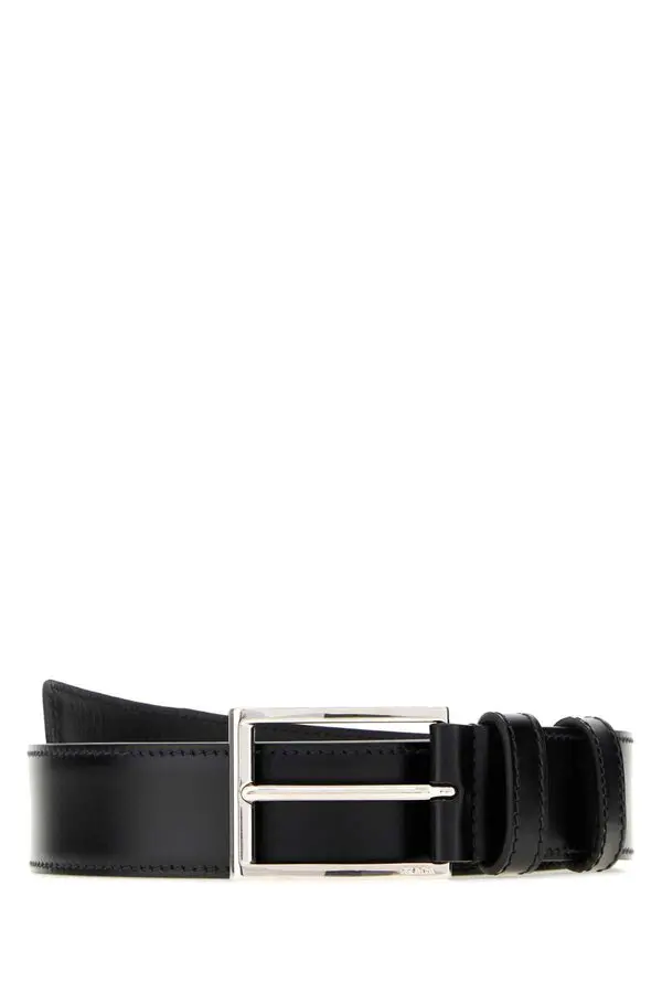 Prada Leather Belt - Black
